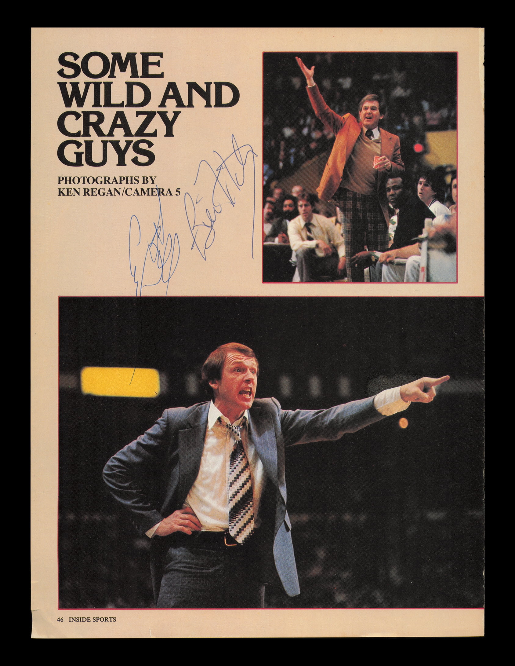 Billy Cunningham & Bill Fitch Autographed 8x11 Magazine Photo SKU ...