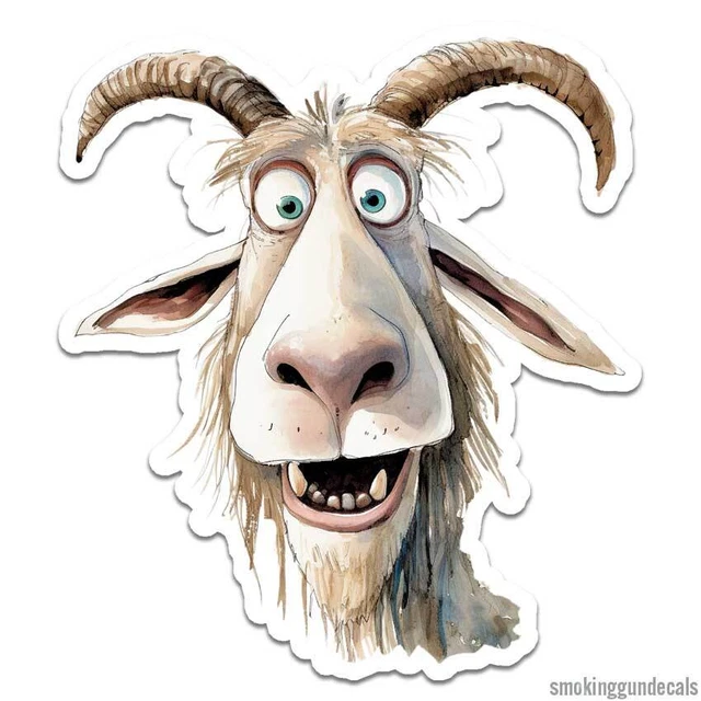 Billy Goat Sticker Indoor Outdoor Phone Decal Water Bottle Stickers Car ...