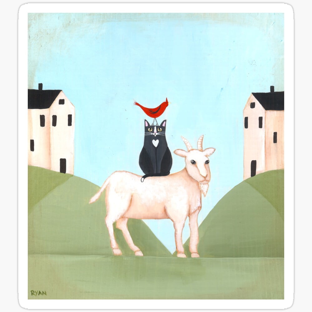 Billy Goat Sticker Phone Decal Water Bottle Stickers Car Decals, Laptop ...