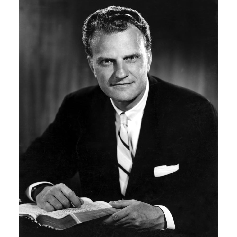 Billy Graham . Evangelist With Bible. Born 11718 In Publicity Photo ...