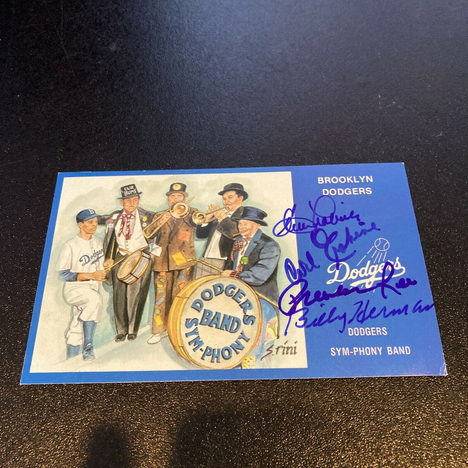 Billy Herman Clem Labine Preacher Roe Carl Erskine Brooklyn Dodgers ...