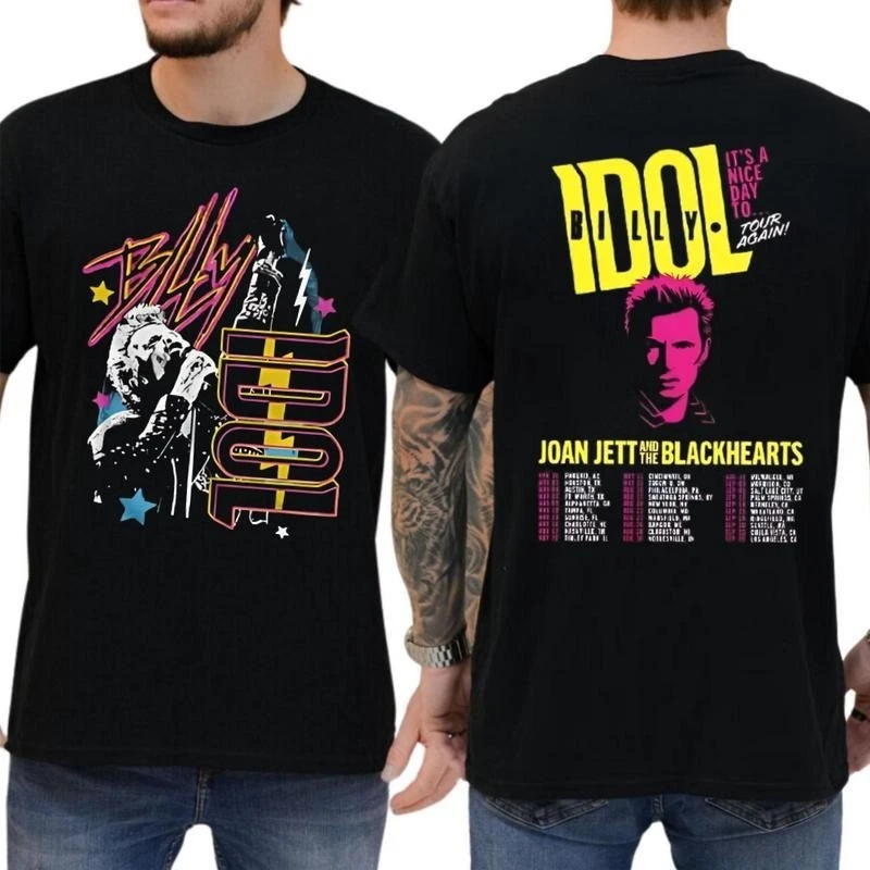 Billy Idol & Joan Jett 2025 Tour It’s a Nice Day To... Tour Again T-Shirt, Billy Idol & Joan ...