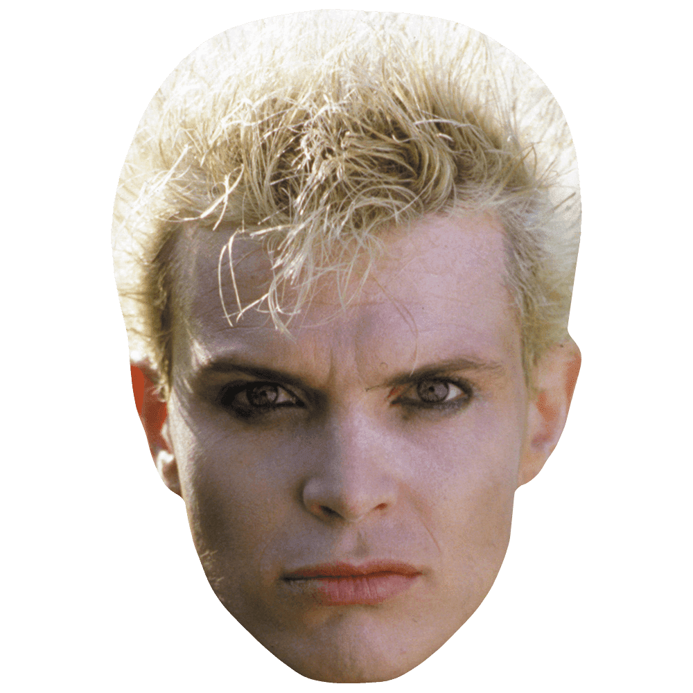 Billy Idol (Young) Celebrity Mask, Flat Card Face, Fancy Dress Mask ...