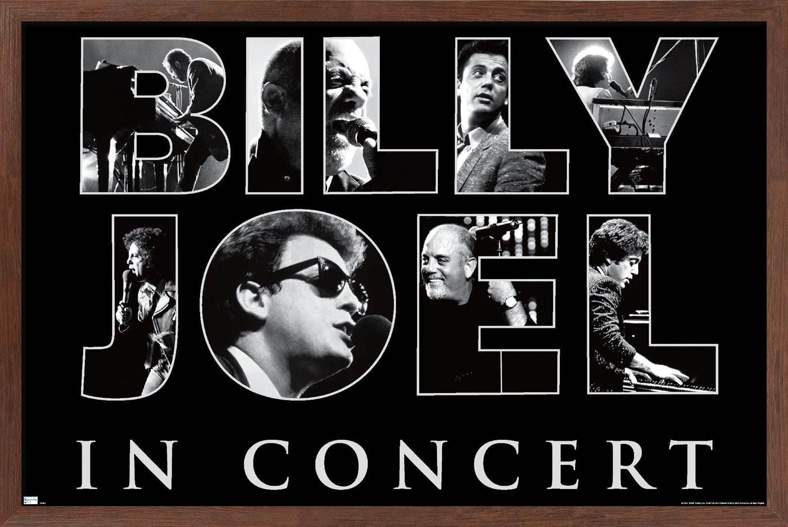 Billy Joel - In Concert Wall Poster, 14.725" x 22.375" Framed - Walmart.com