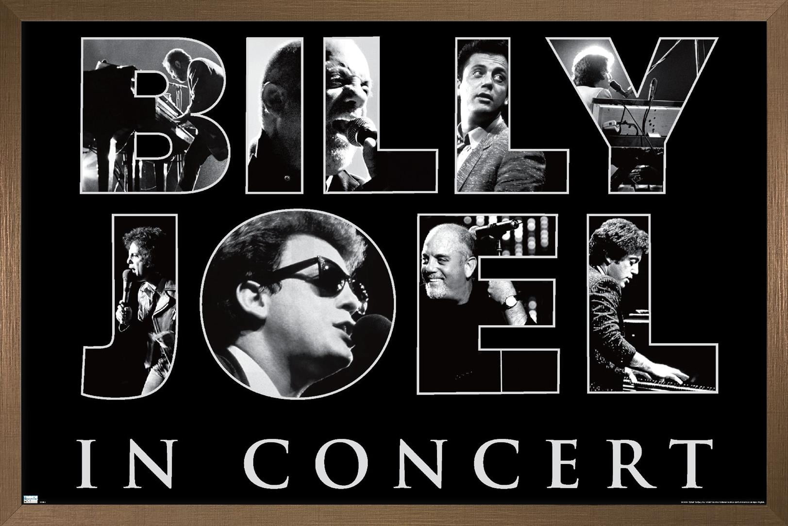 Billy Joel - In Concert Wall Poster, 22.375" x 34" Framed - Walmart.com
