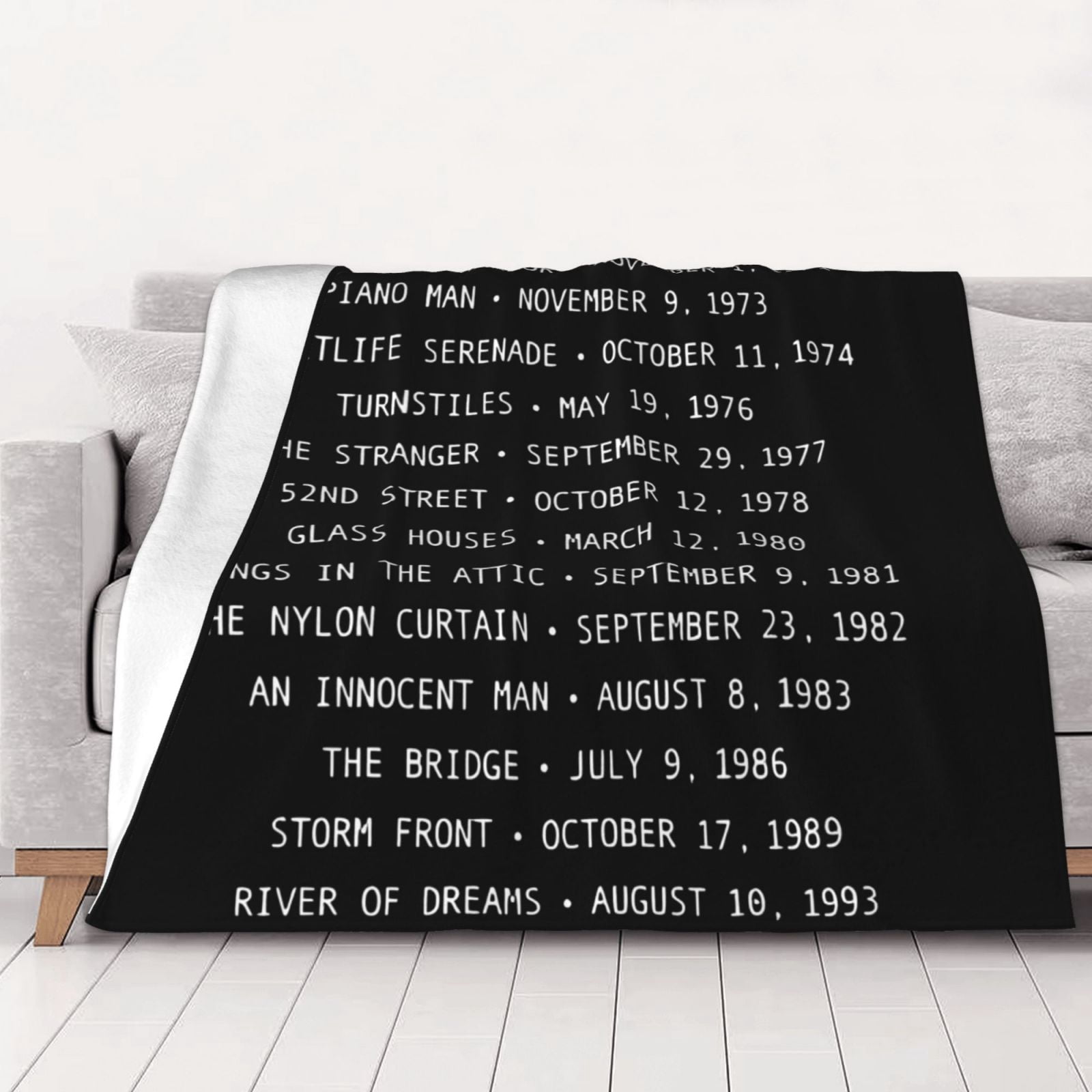 Billy Joel Super Soft Throw Blanket for Bed, Sofa, Couch, and Camping ...