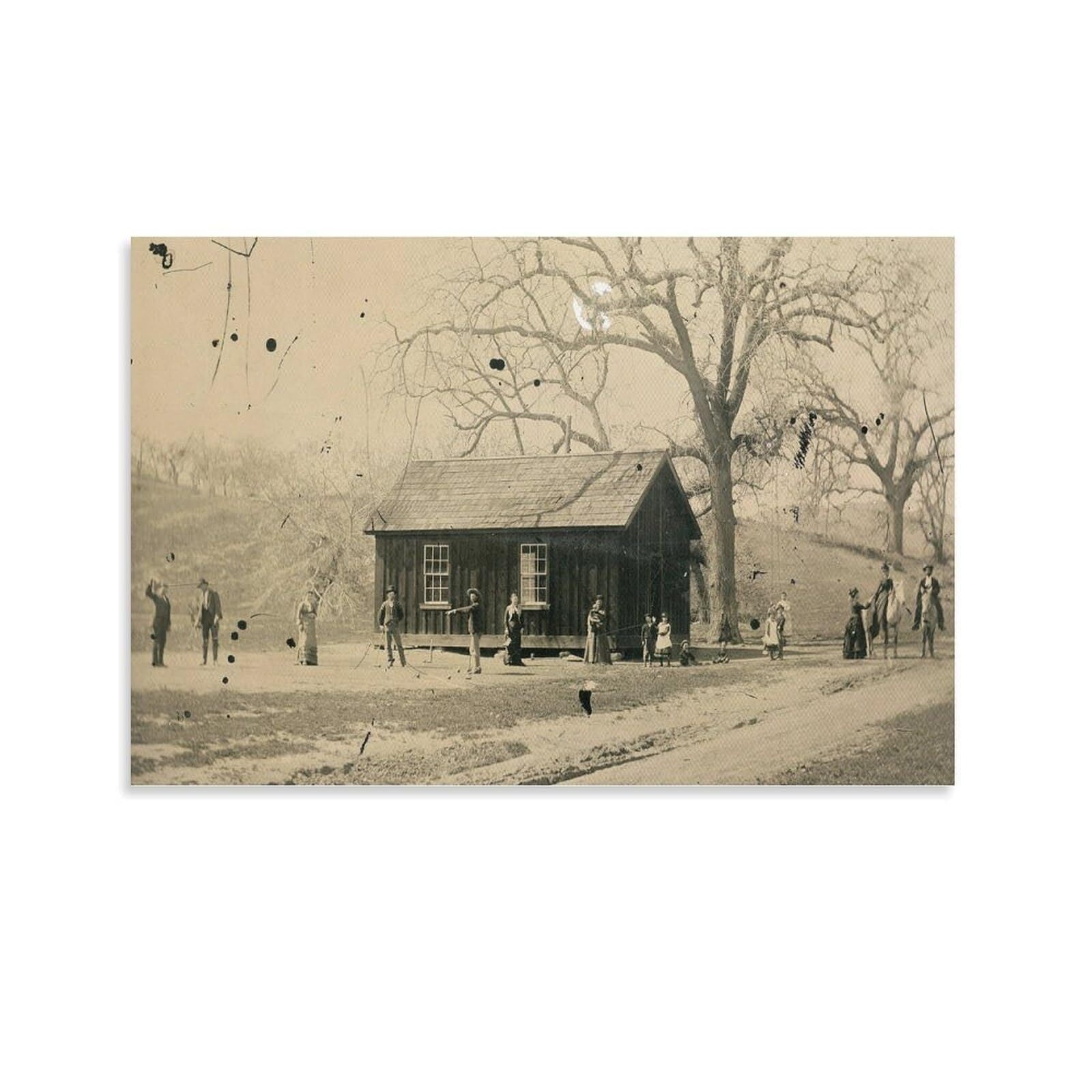 Billy The Kid Playing Croquet 1878 Summer Vintage Canvas Wall Art ...