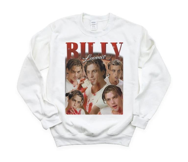 Billy Loomis Stu Macher Scream Movie Horror Retro Ghostface Slasher Fan Sweatshirt, for men ...