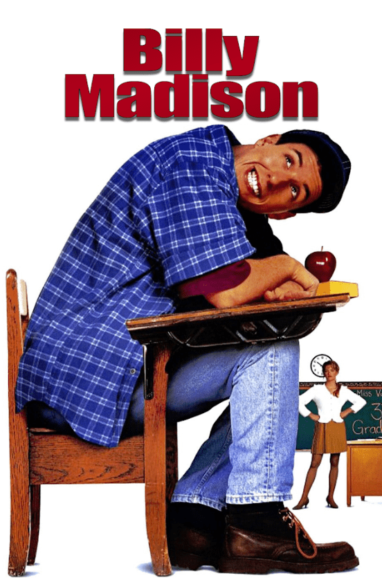Billy Madison (1995) Poster 24x36 - Comedy Classic, Iconic Scenes, Rare ...