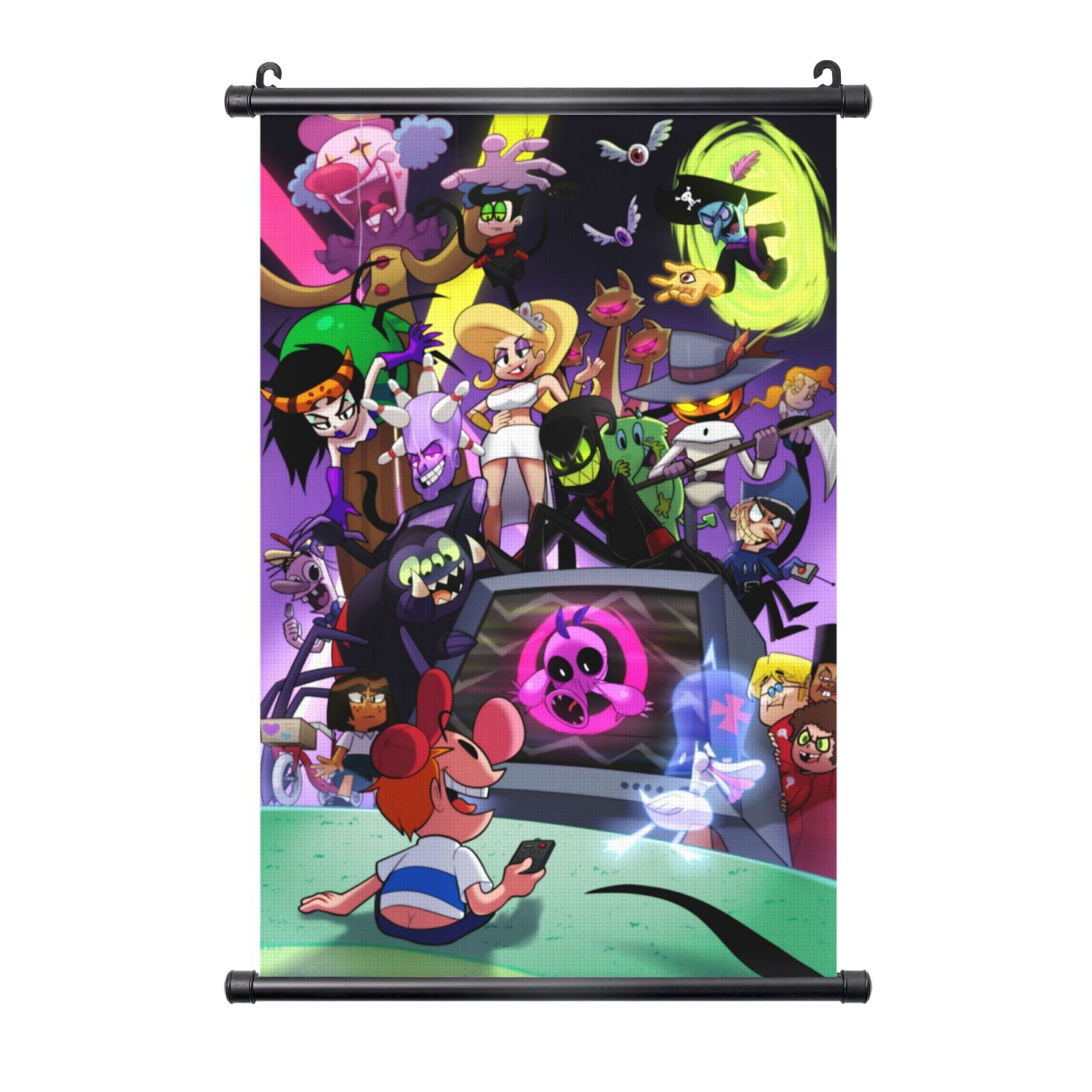 Billy & Mandy Poster Aesthetic Canvas PVC Shaft Wall Art Hanging Hanger ...