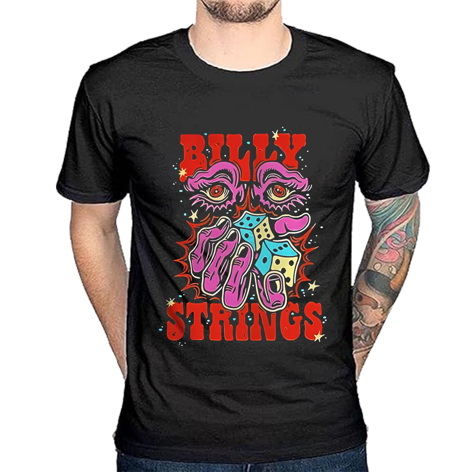 Billy Rapper Strings Tour 2025 Men's Fashion T-Shirt Vintage 90s Cool ...