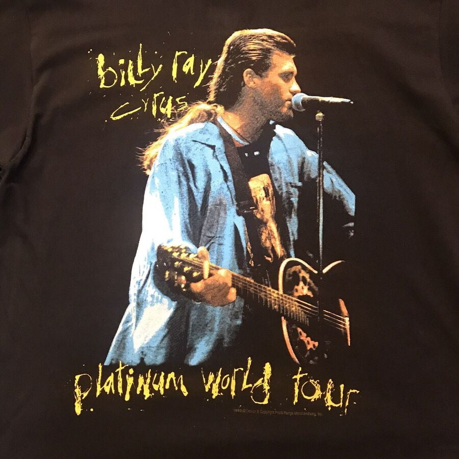 Billy Ray Cyrus Concert Tour Black All Size Gift Fan Shirt FA1534 ...