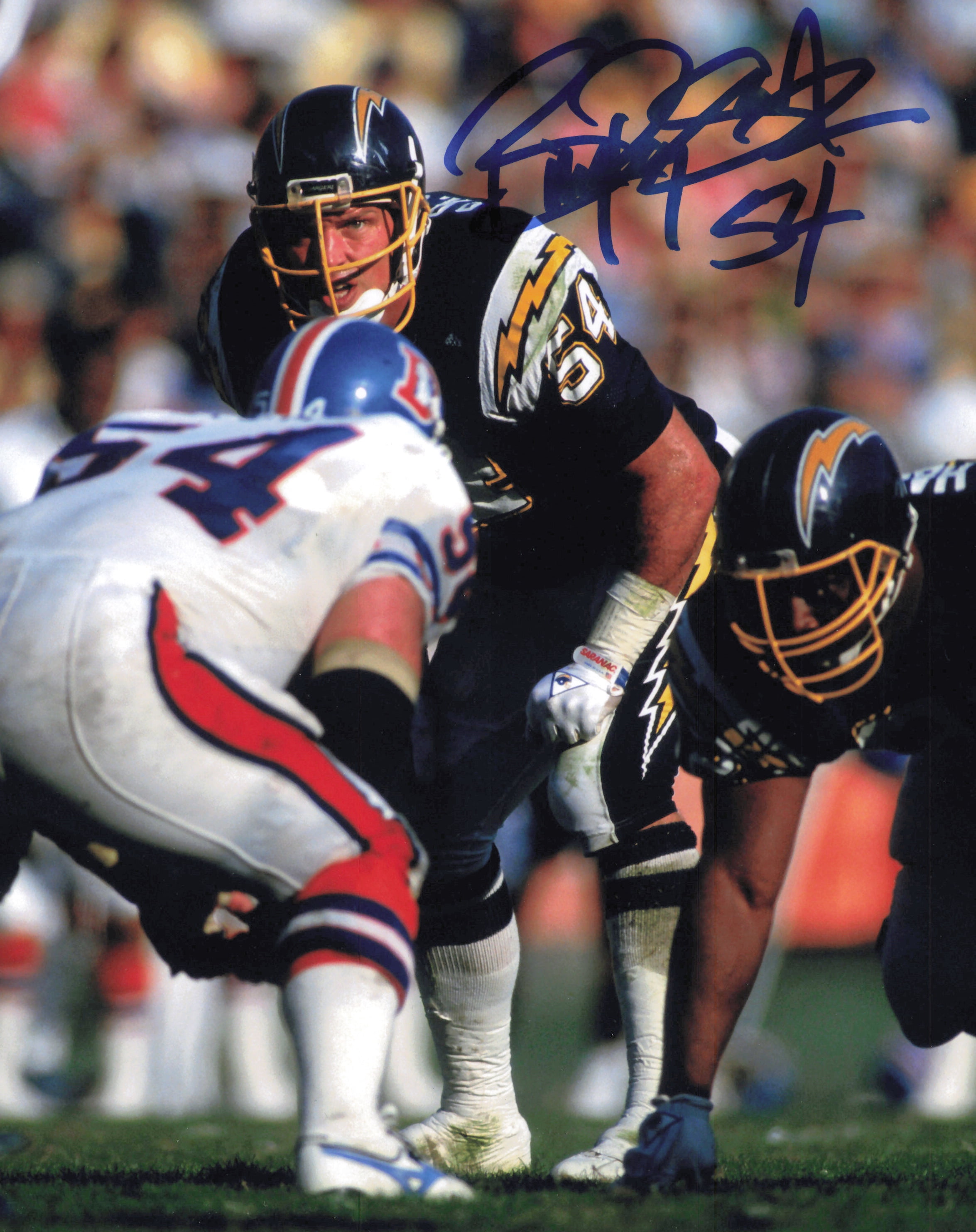Billy Ray Smith Autographed 8x10 Photo San Diego Chargers SKU #244735 ...