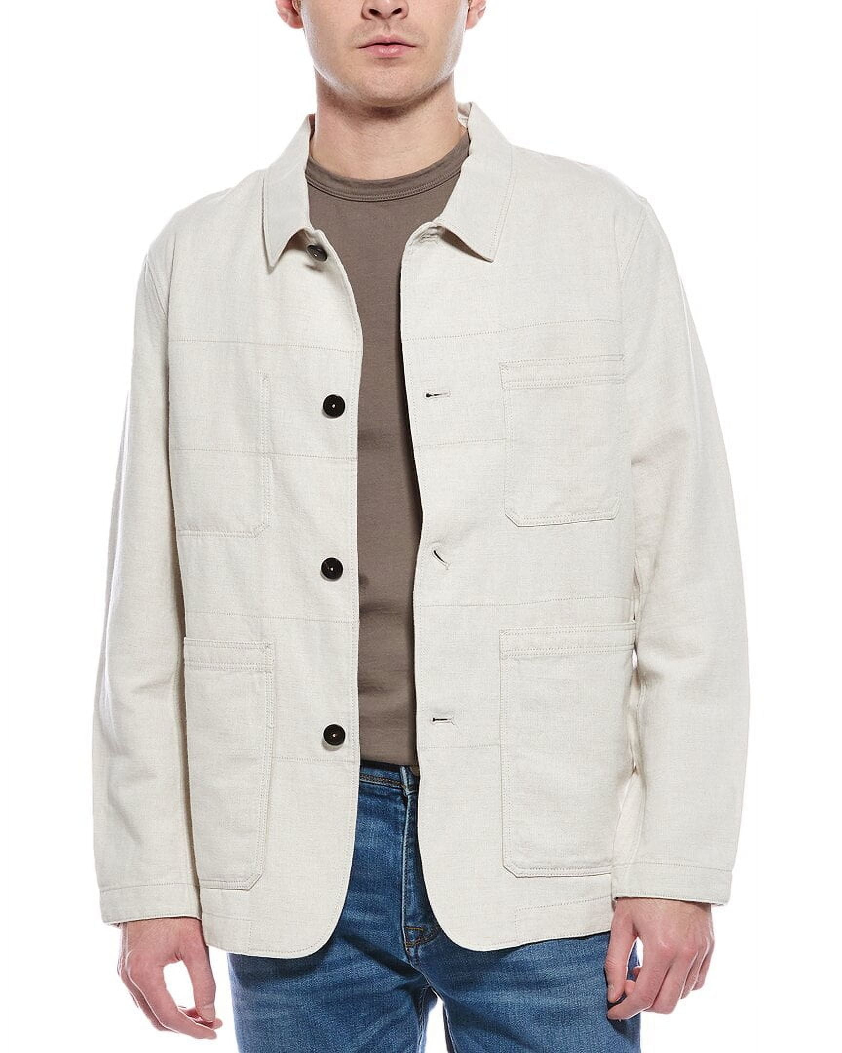 Billy Reid mens Natchez Linen-Blend Jacket, l, Beige - Walmart.com