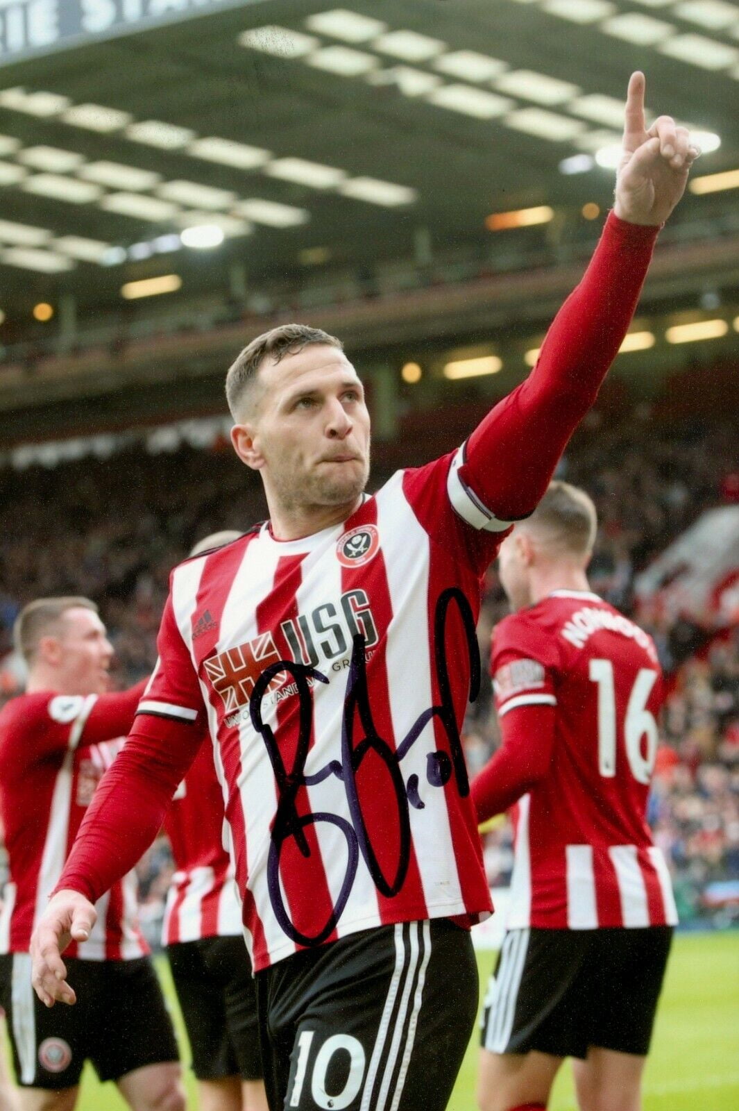 Billy Sharp Signed 6x4 Photo Sheffield United FC England Genuine ...