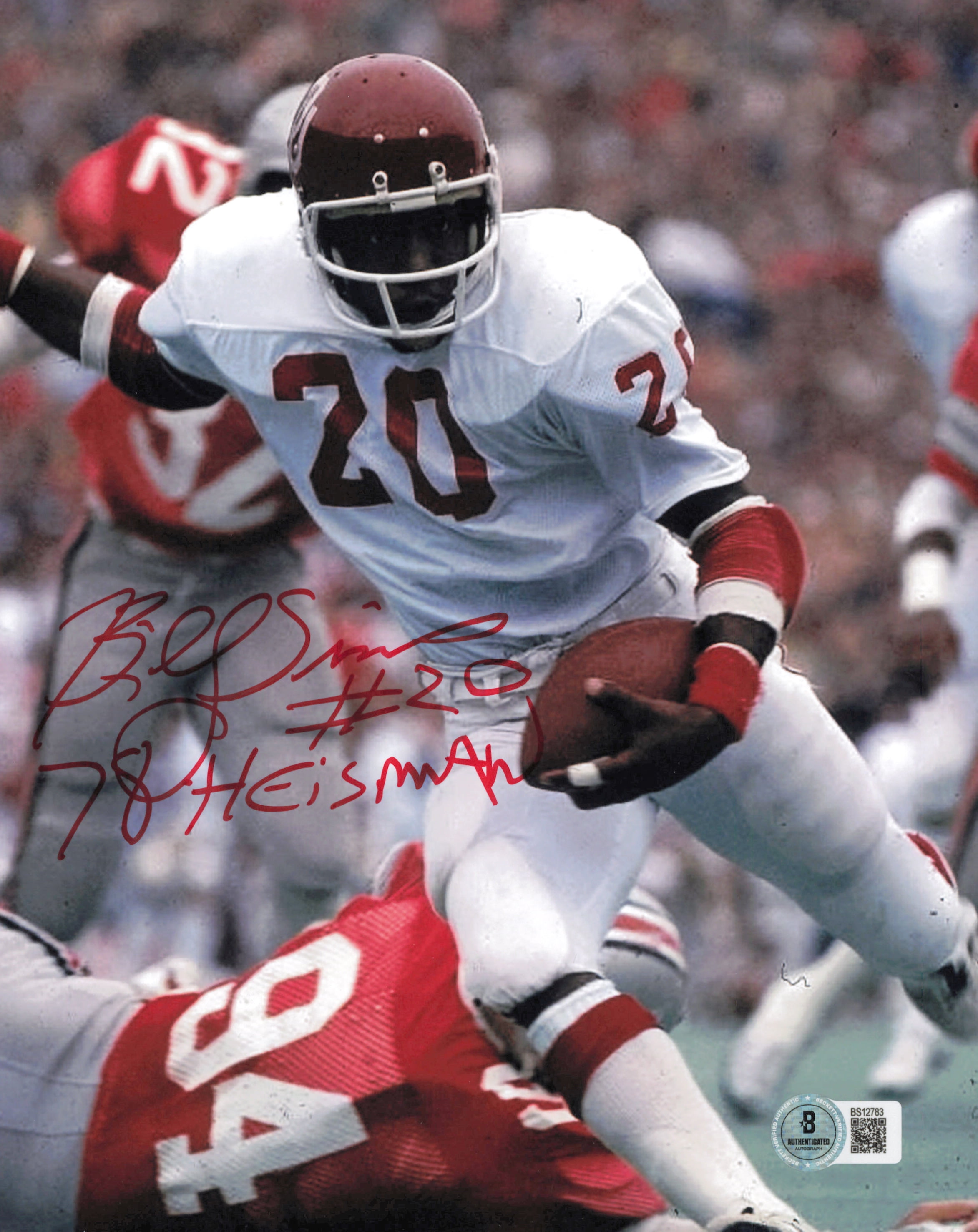 Billy Sims Autographed 8x10 Photo Oklahoma Sooners "78 Heisman" Beckett BAS QR #BS12783 ...