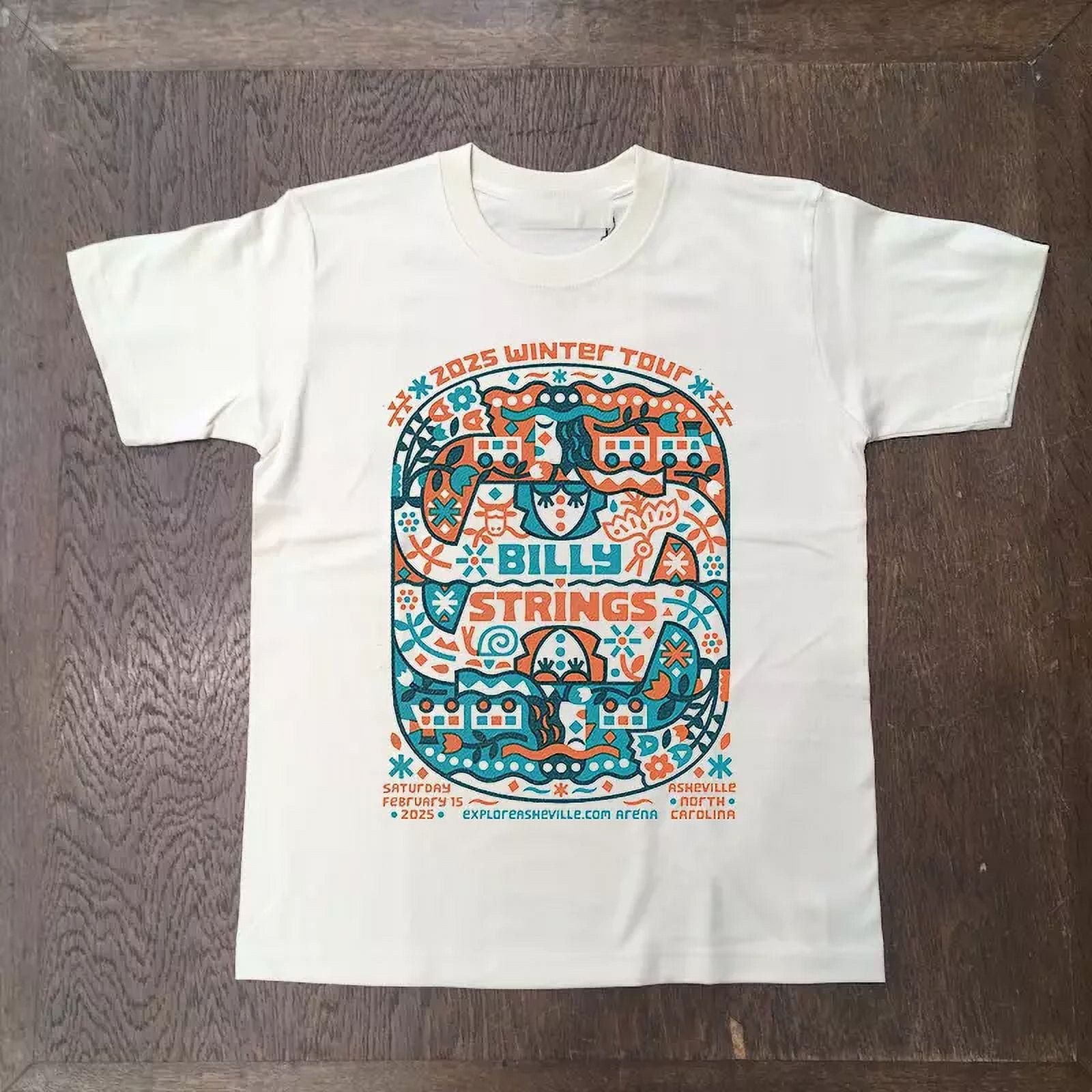 Billy Strings 2025 Winter Tour North Carolina T Shirt Full Size S-5XL - Walmart.com