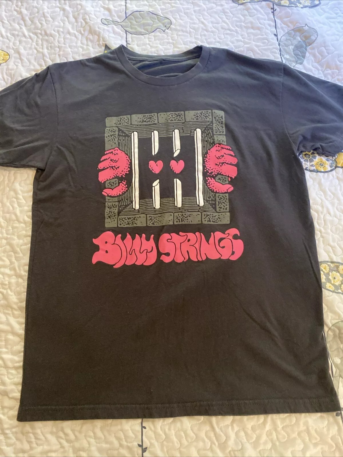 Billy Strings Bars Blanket 2023 Winter Tour Jail Cell tour tee shirt size M - Walmart.com
