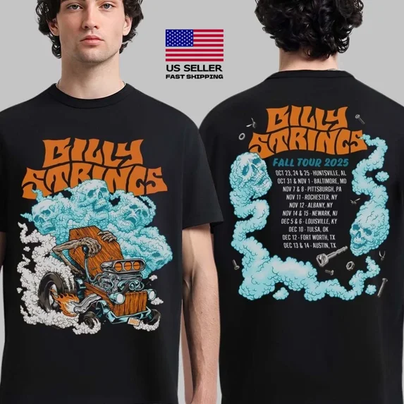 Billy Strings Fall 2025 Tour Hot Rod Concert Unisex T-Shirt - Walmart.com