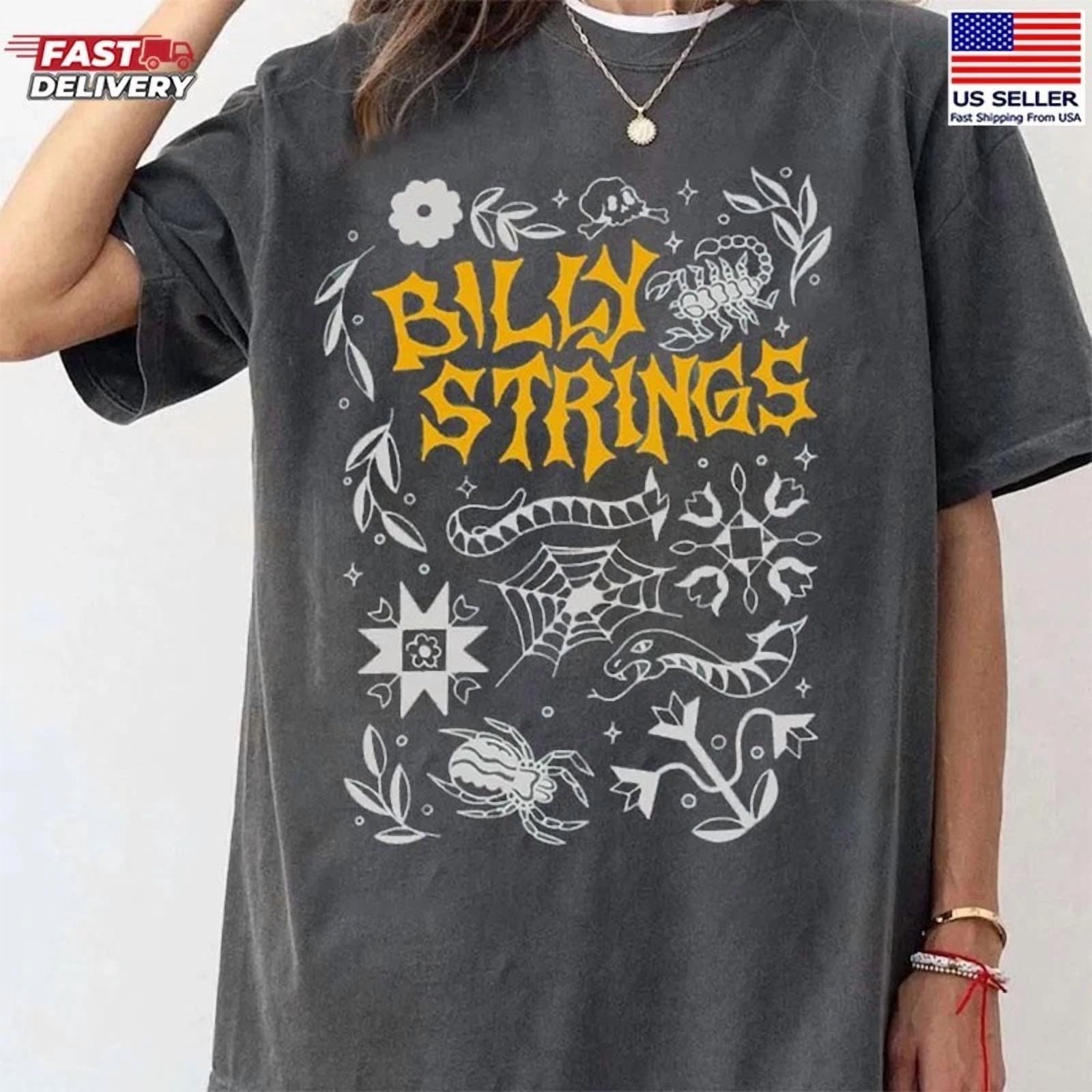 Billy Strings Fall 2025 Tour North American Merch When In Doubt T-shirt ...