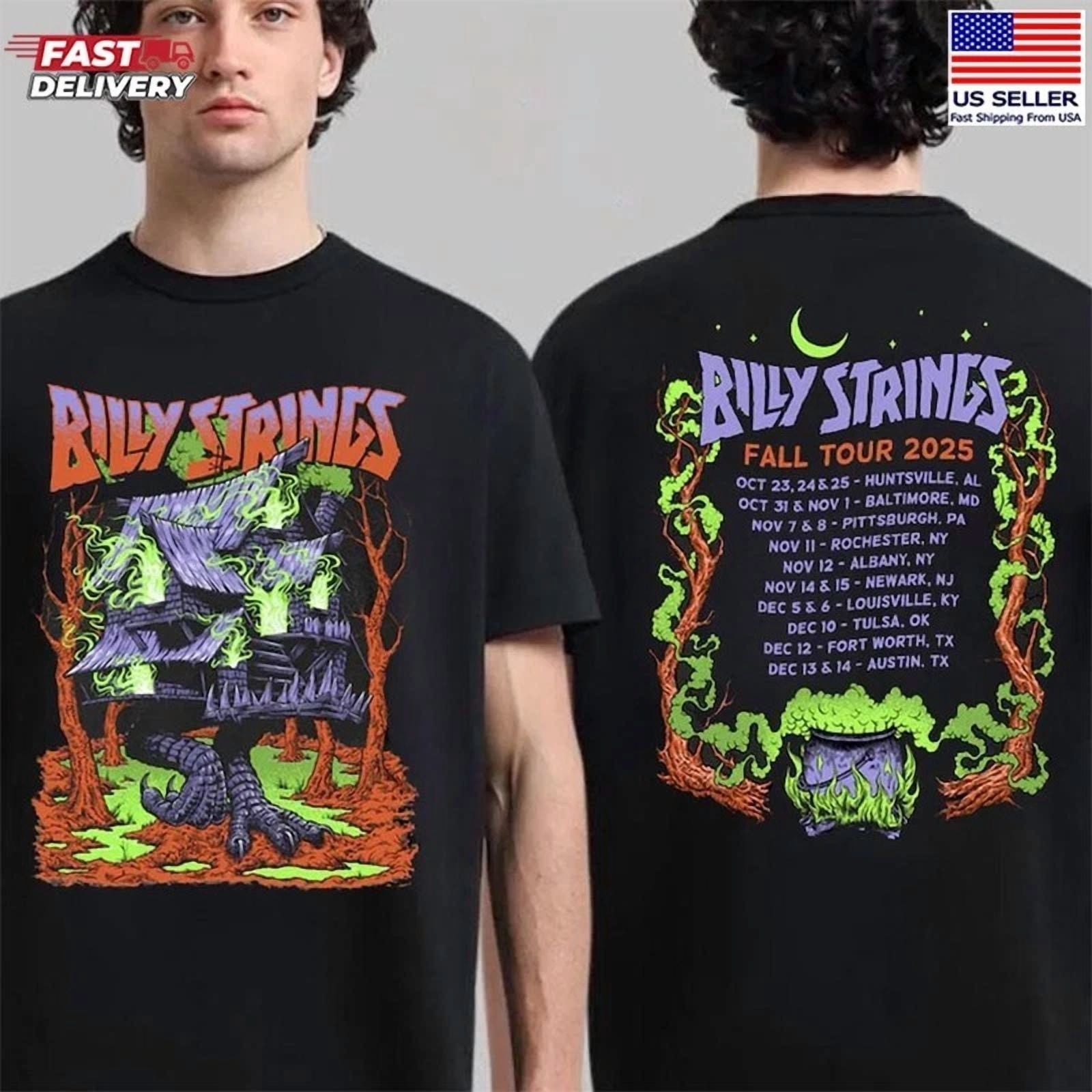 Billy Strings Fall 2025 Tour North American Merch When In Doubt T-shirt ...