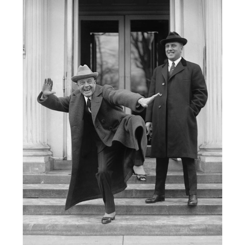 Billy Sunday Strikes A Gyrating Pose For A News Photographer At The ...
