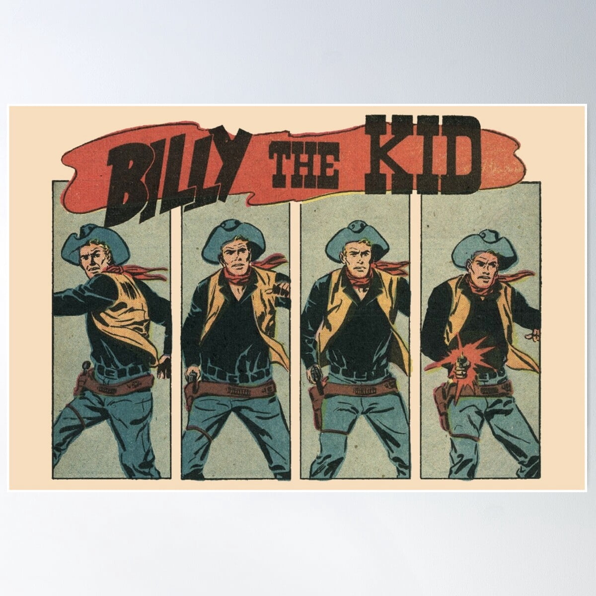 Billy The Kid | Vintage Western Comic Book Art | Retro Cowboy Comics ...