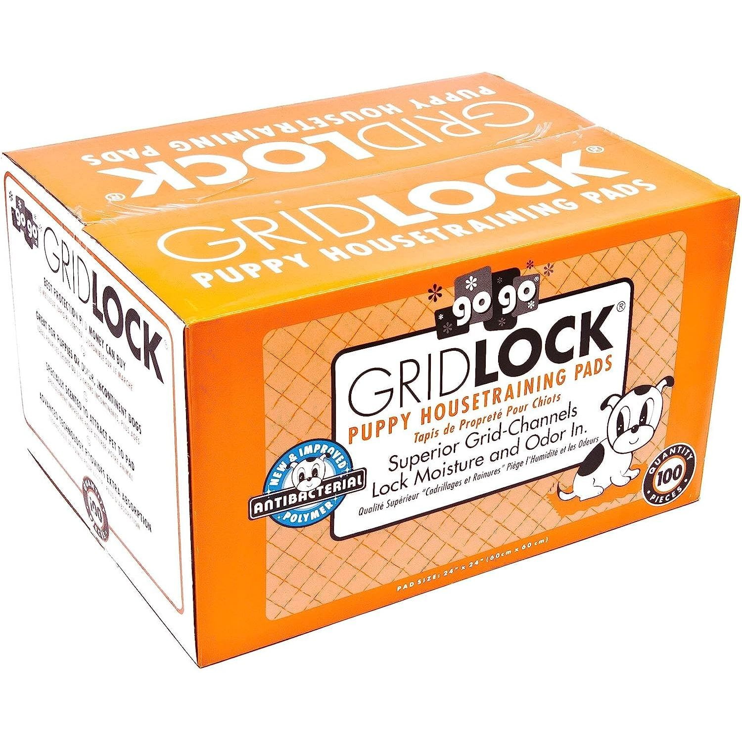 Bilot 100-Pad Gridlock House Breaking Training Wee Wee Pads for Puppy ...