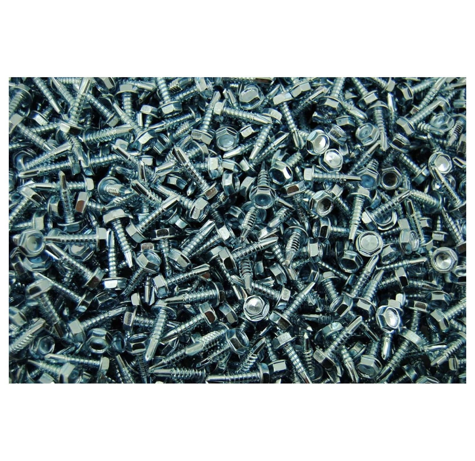 Bilot (1000) Hex Washer Head N.10 x 3/4 Self-Drilling Tek Screw IHW N.3 ...