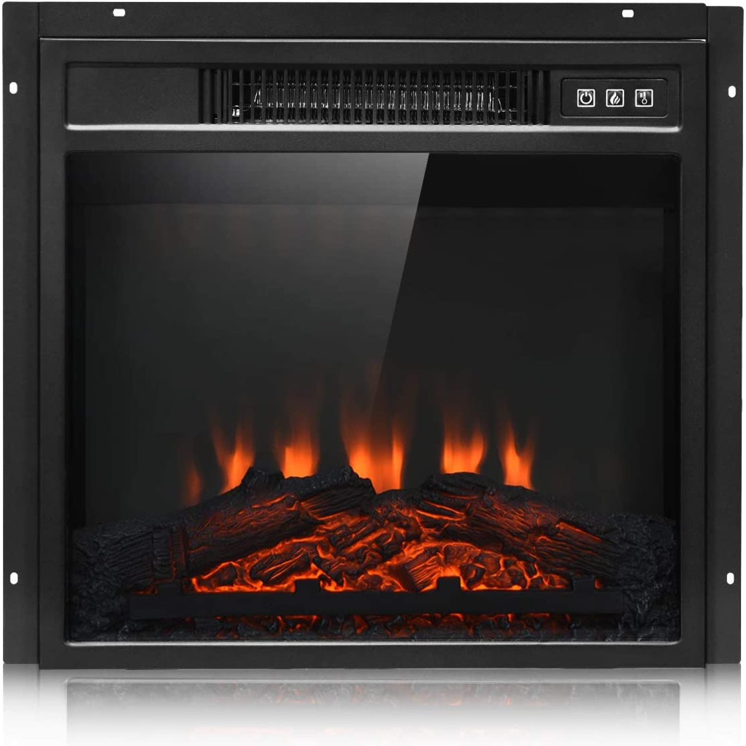 Bilot Electric 50000 BTU Adjustable LED Flame Fireplace Insert with ...