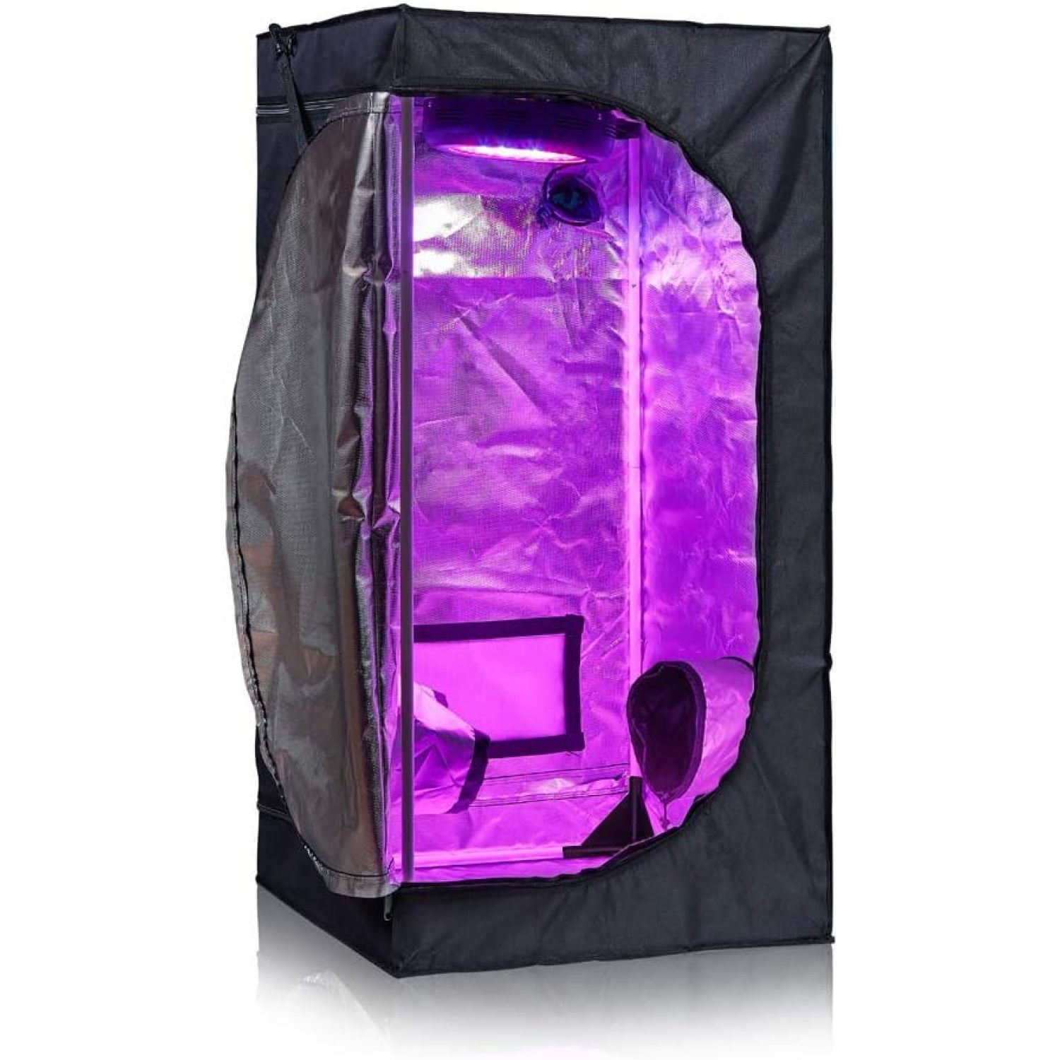 Bilot 24''x 24''x48'' Small Grow Tent Room with Durable 600D High ...
