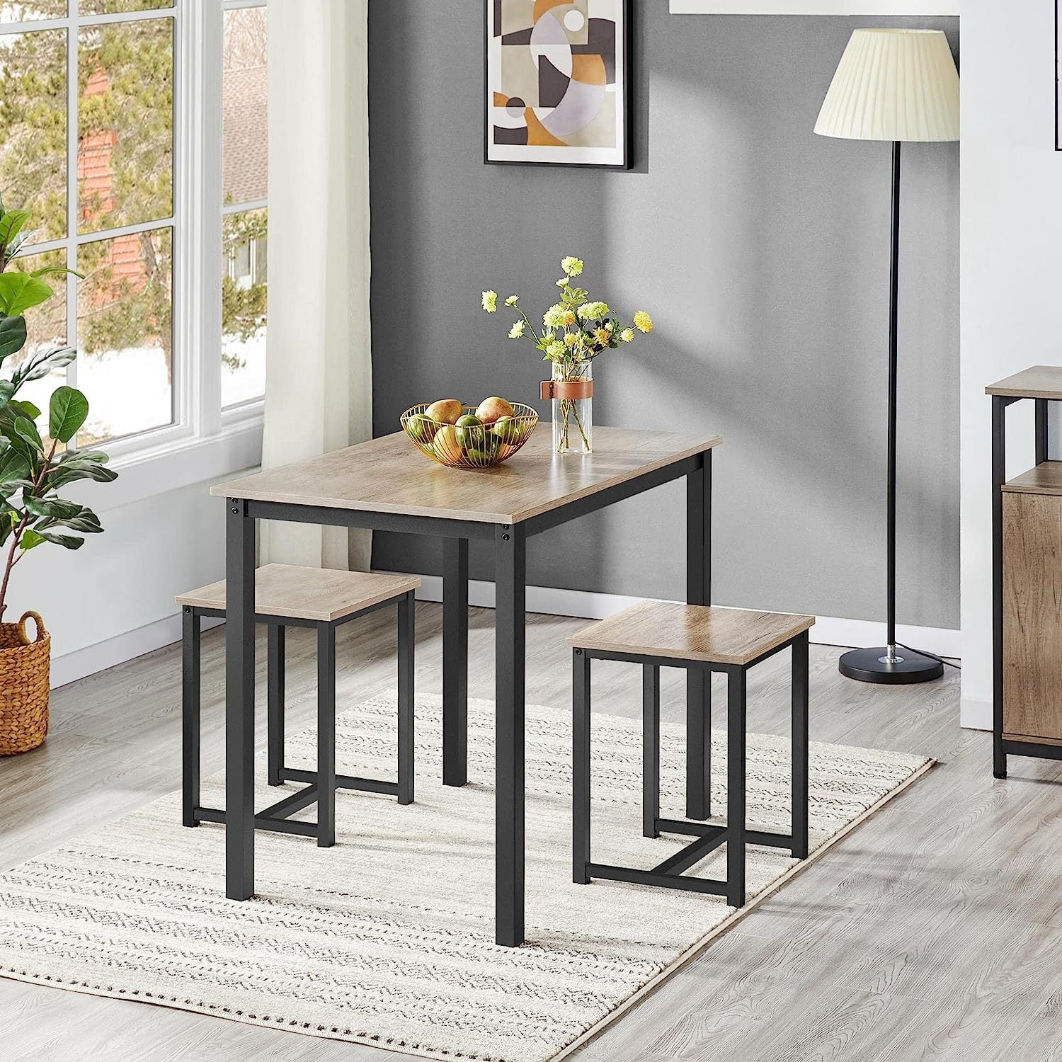 Bilot 3 Piece Dining Table Set - Kitchen Table & Chair Sets for 2 ...