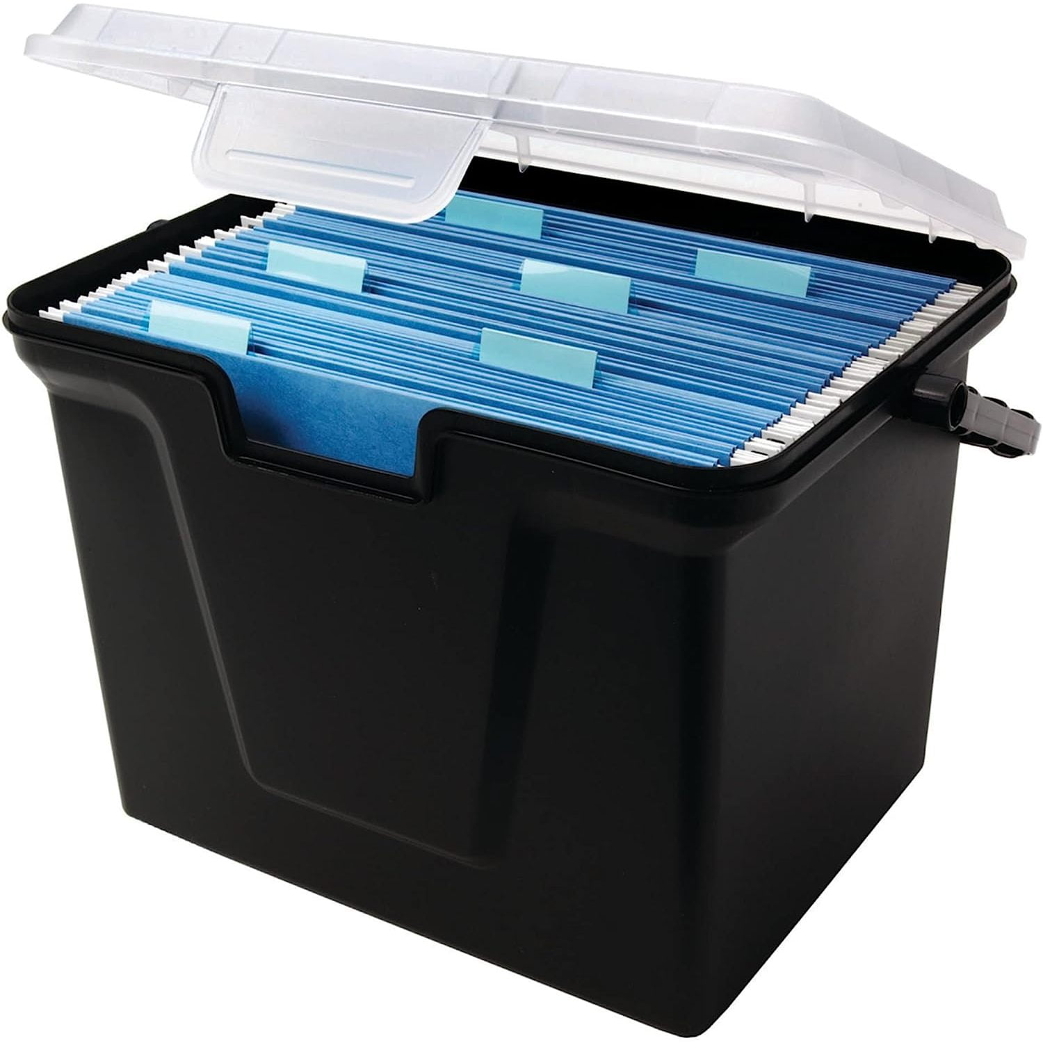 Bilot 30% Recycled Portable File Box, 10 11/16in.H x 14 11/16in.W x 10 ...
