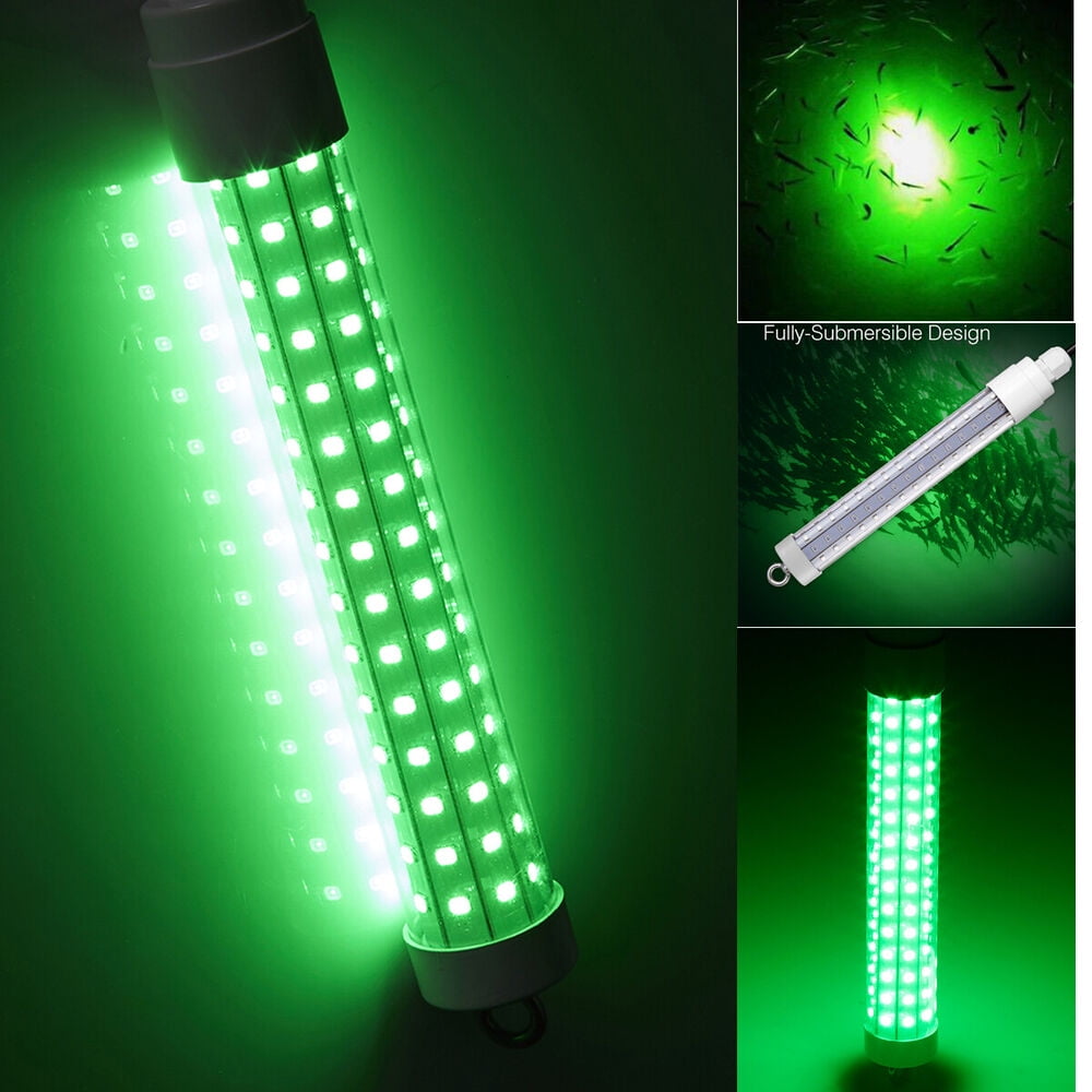 Bilot 5000000Lumens 12V 120 LED Green Underwater Fishing Light Lamp ...