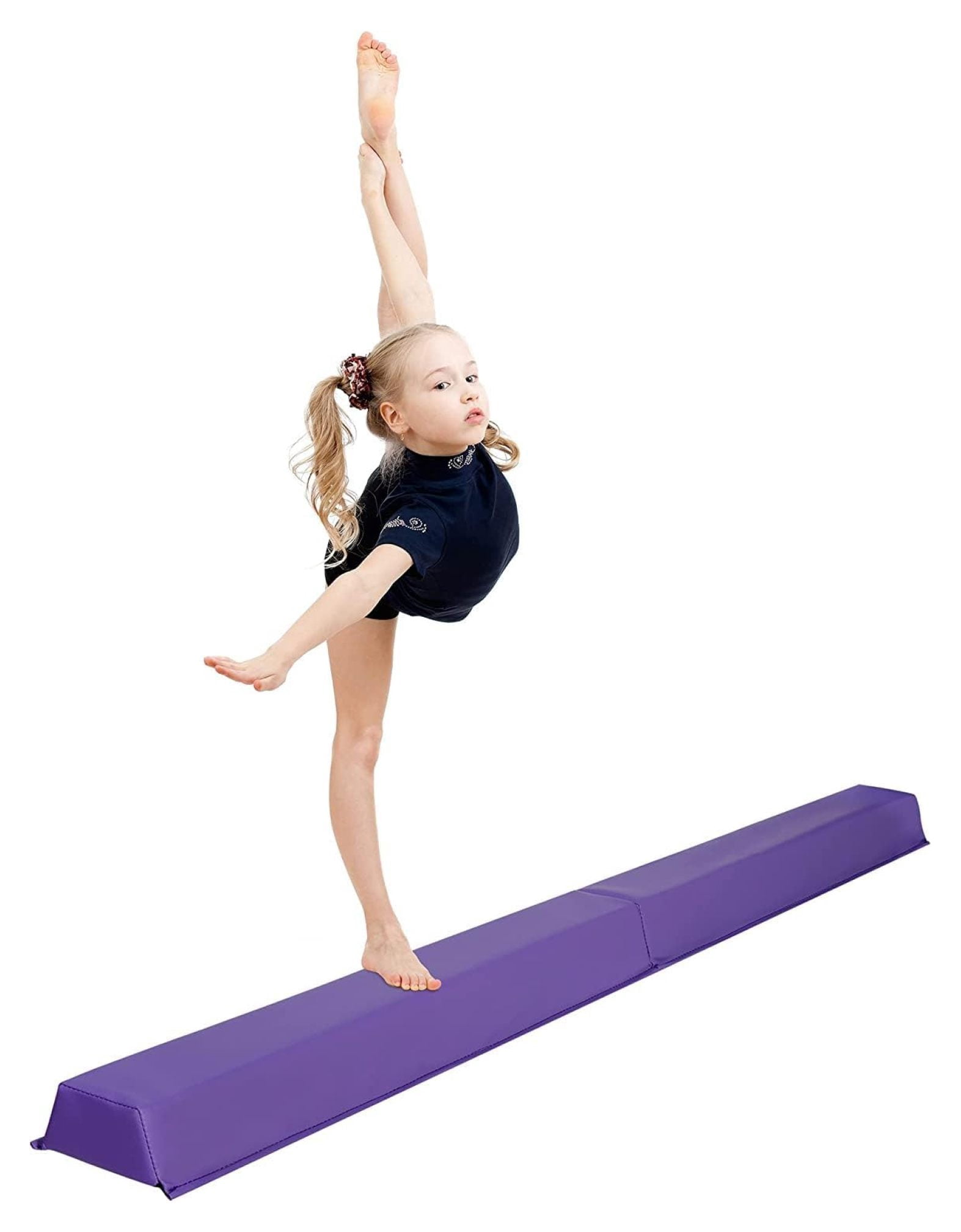 Bilot 6ft Folding Balance Beam Folding Gymnastic Beam Extra Firm Foam ...