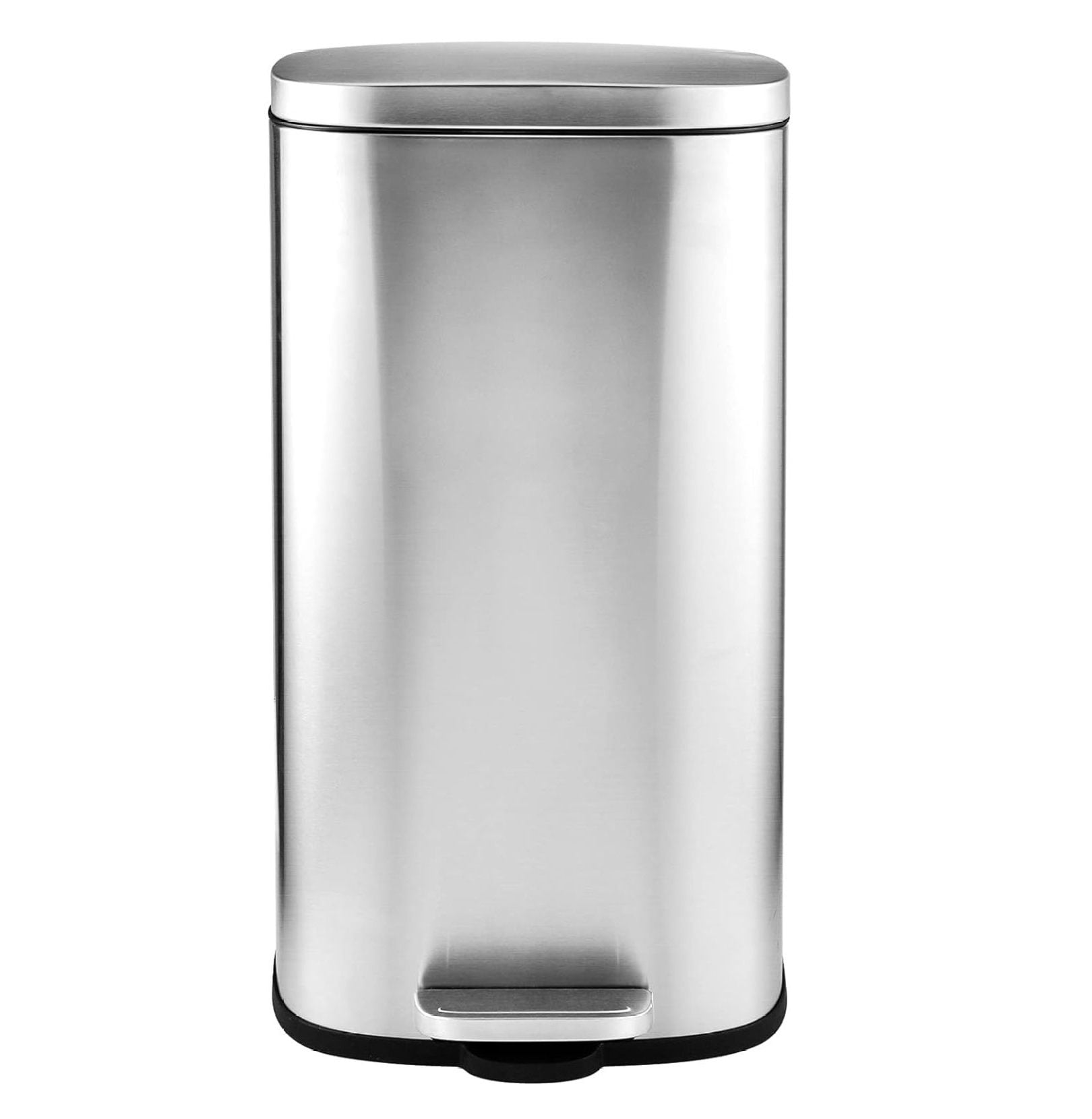 Bilot 8 Gallon Trash Can, 30L Stainless Steel Kitchen Garbage Can, Step ...