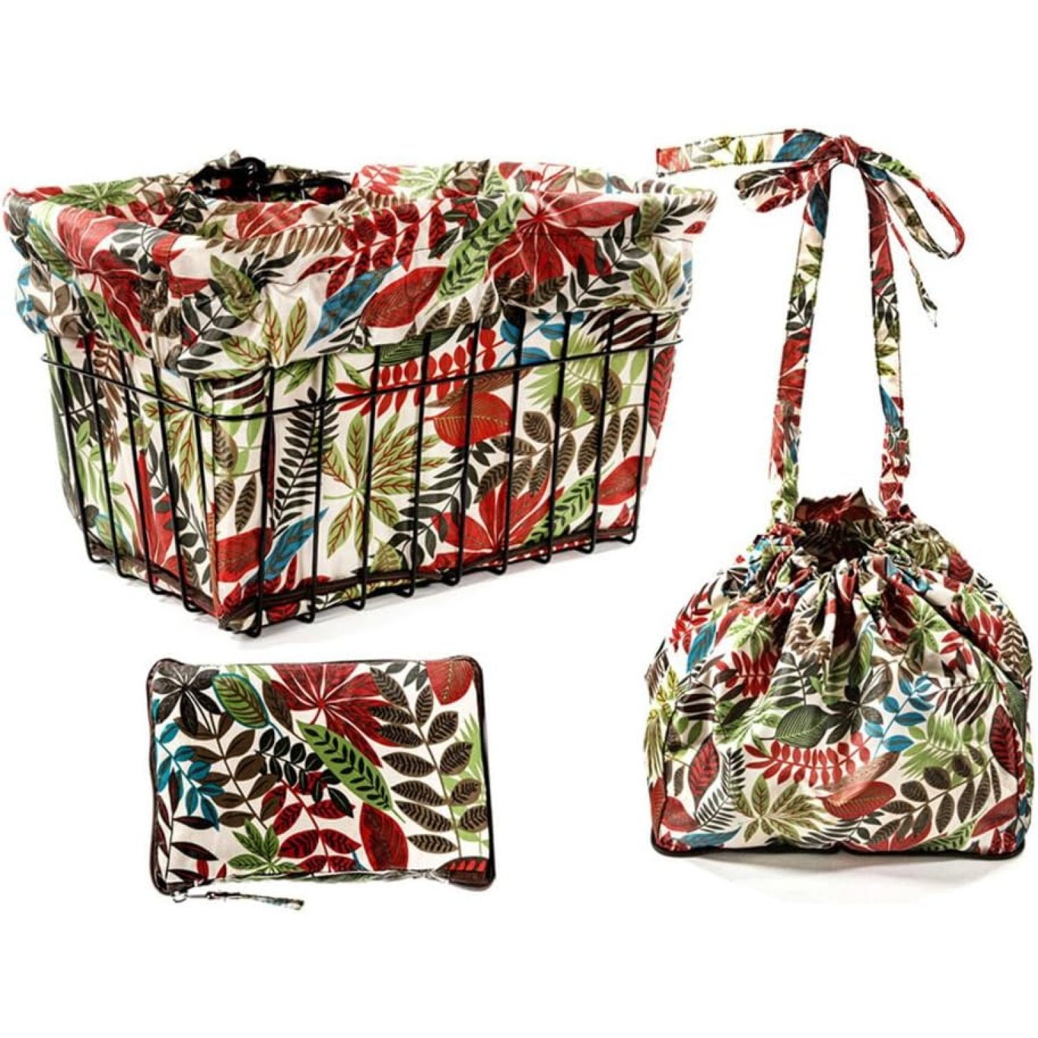 Bilot Basket Liner Tote ,Beach Cruiser Basket Cover, EBike Front Wire ...