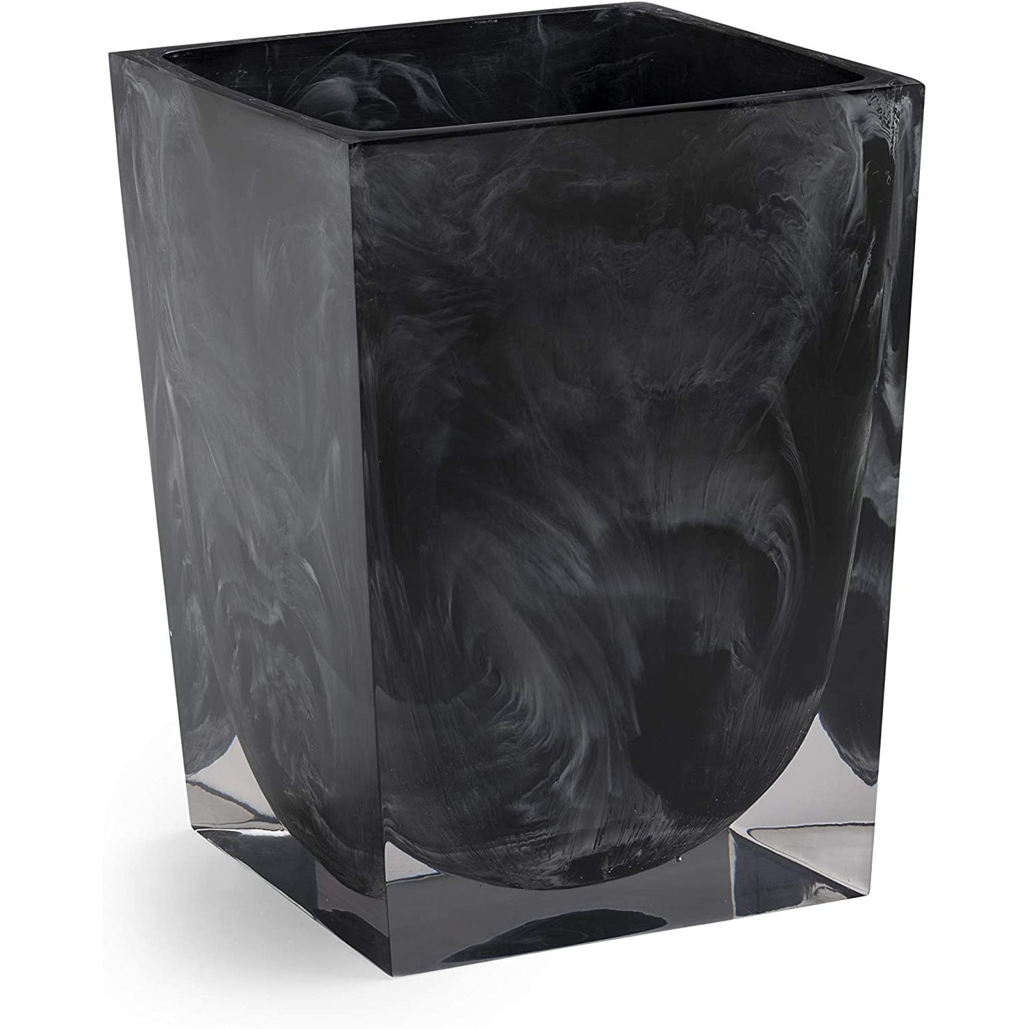 Bilot Bologna Black Waste Basket, Garbage Container Bin for Bathrooms ...