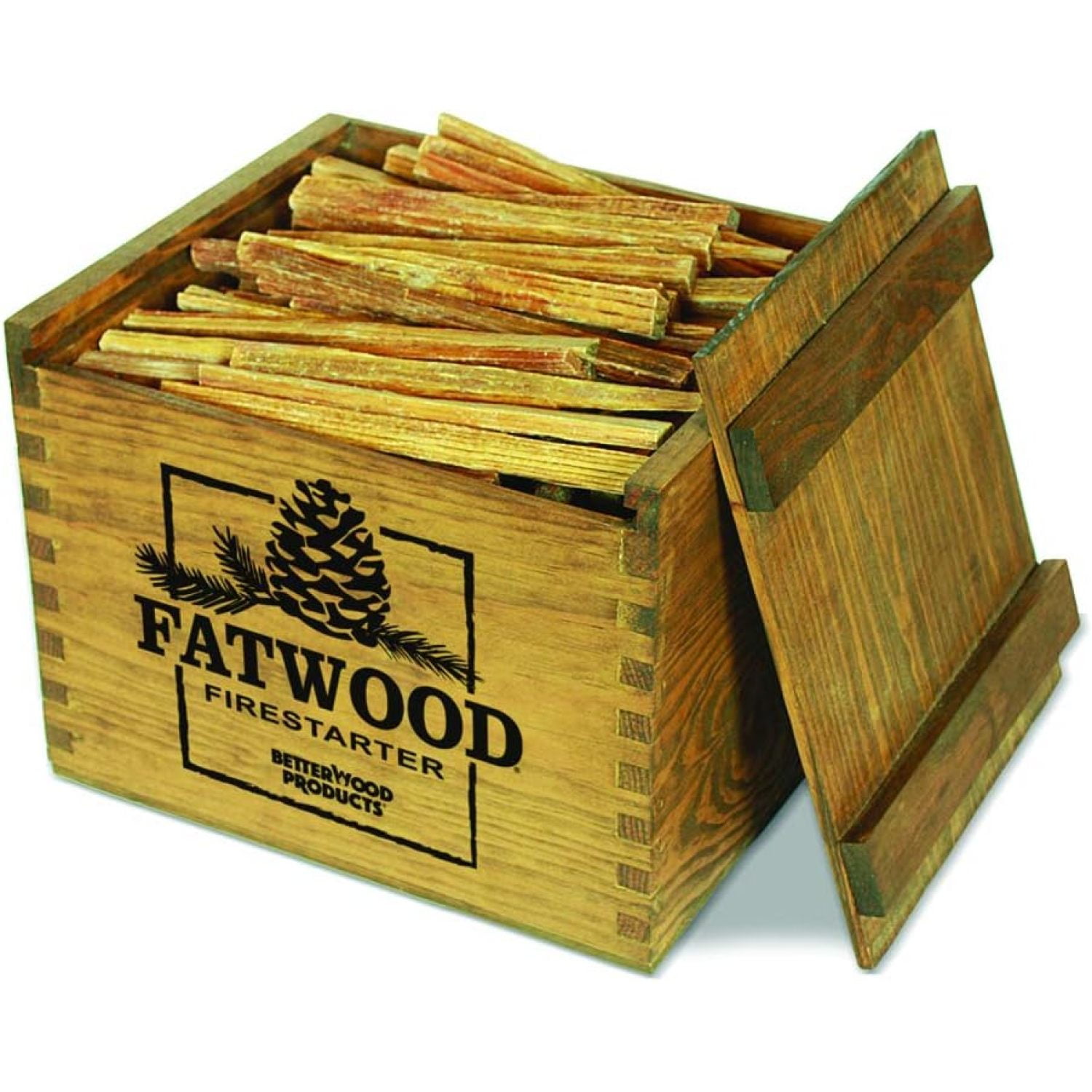 Bilot Fatwood Firestarter Wooden Crate, 12-Pounds - Walmart Business ...