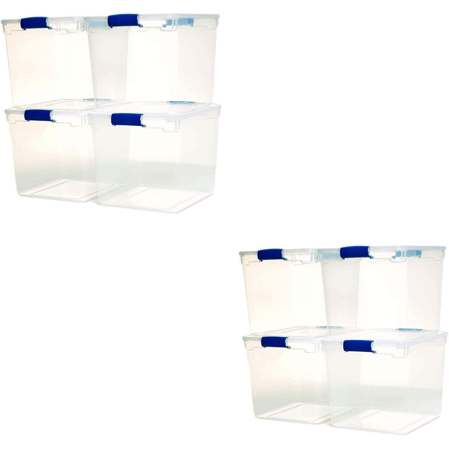 Bilot Heavy Duty Modular Stackable Storage Tote Containers with ...