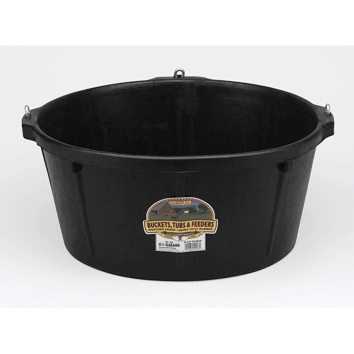 Bilot Heavy Duty Rubber Tub with Hanging Durable Rubber Feed Pan ...