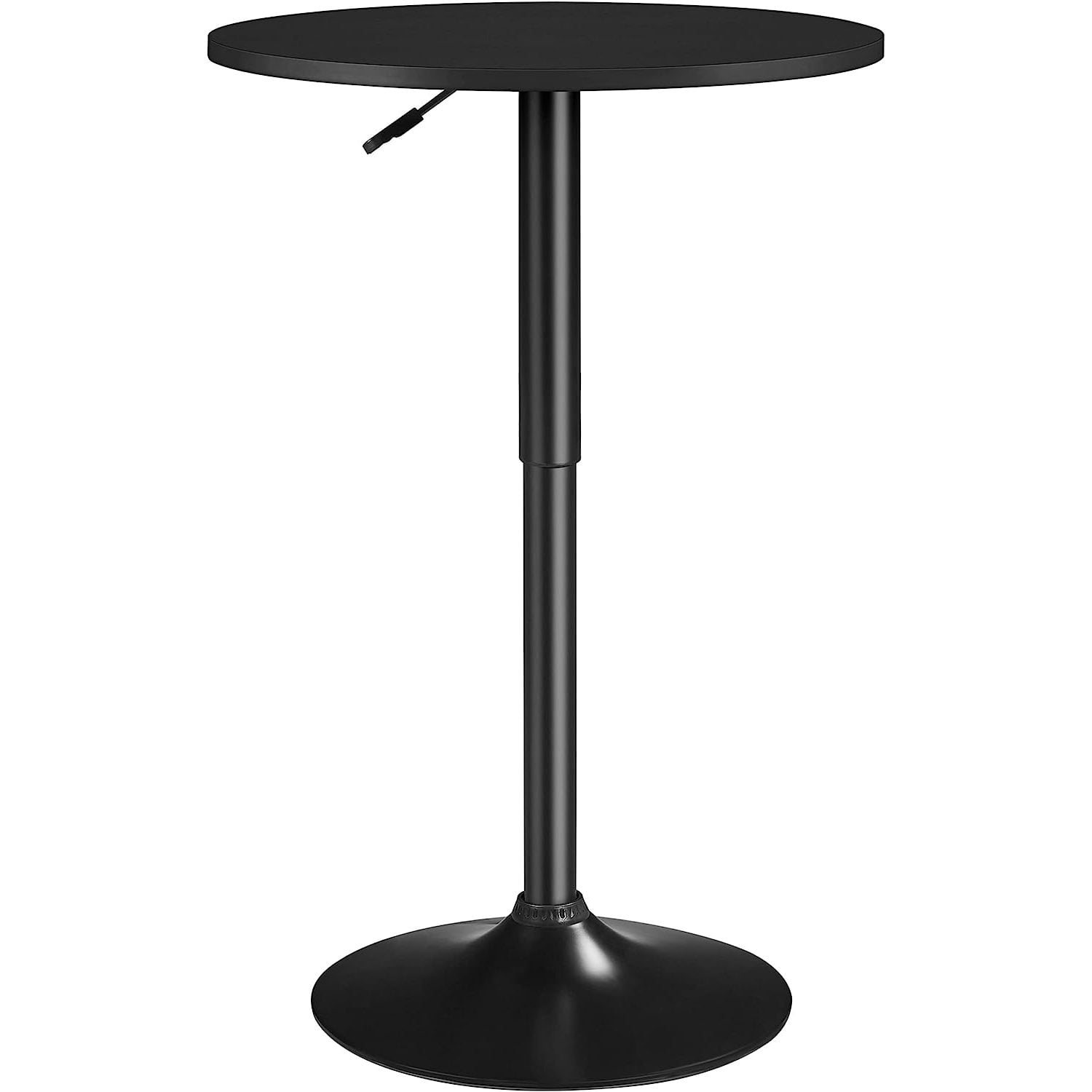 Bilot Height Adjustable Round Pub Table Counter Bar Height MDF Top ...