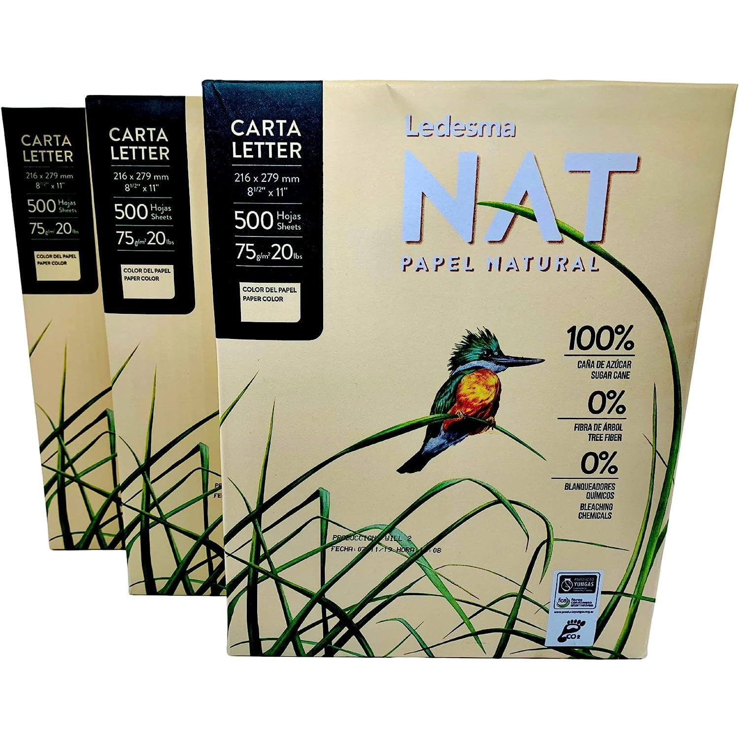 Bilot, Letter Size (8.5"x11") Natural Sugarcane Pulp Printer Paper, For ...