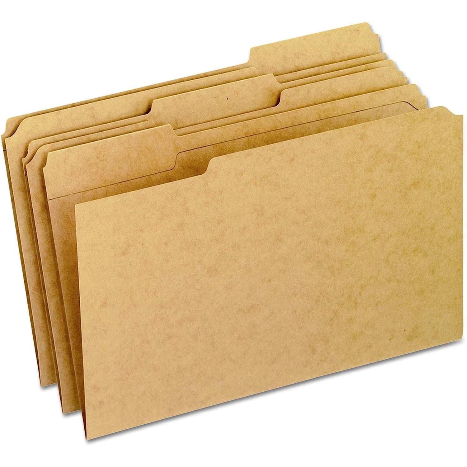 Bilot RK15313 Two-Ply Dark File Folders, 1/3 Cut Top Tab, Legal, Brown ...