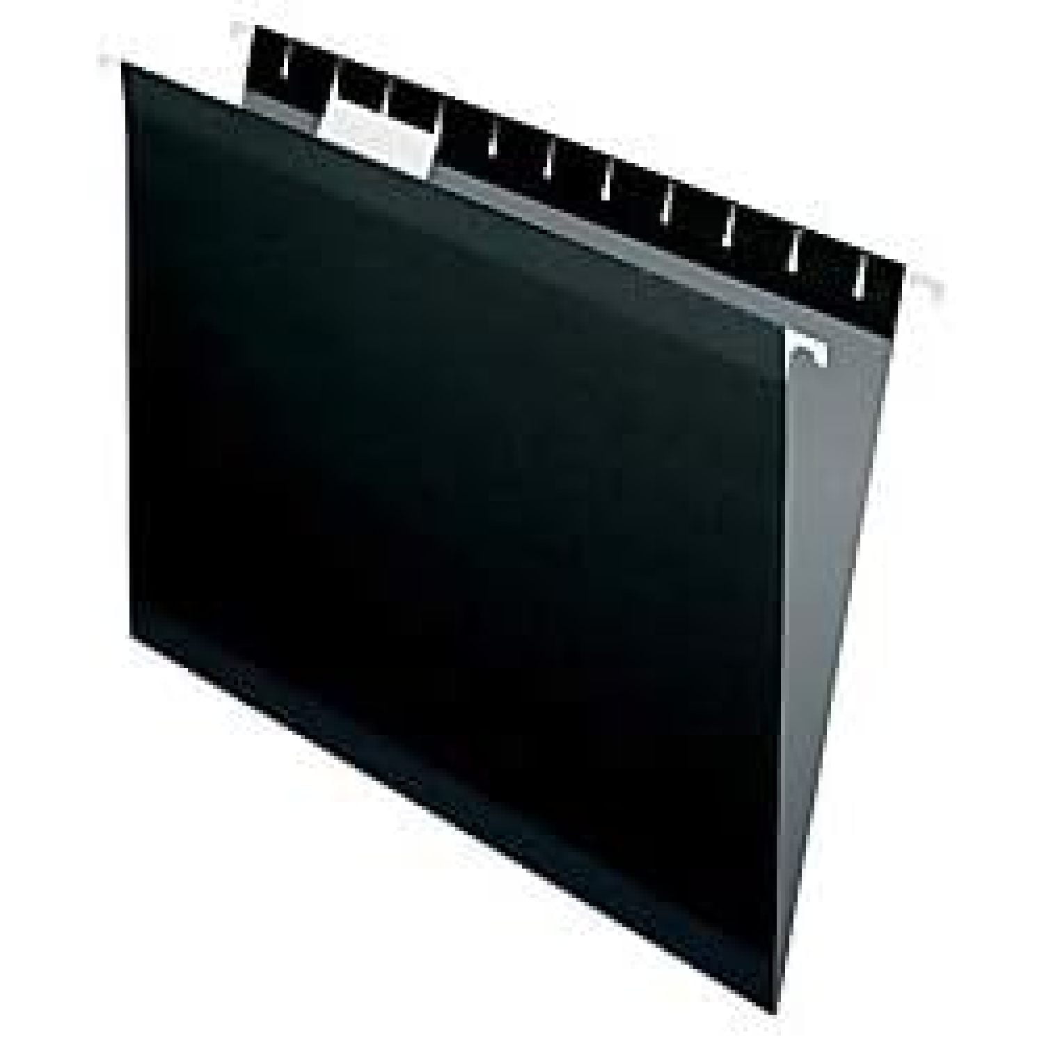 Bilot Reinforced Hanging Folders, Letter, 1/5 Tab, Black, (ESS415215BLA ...