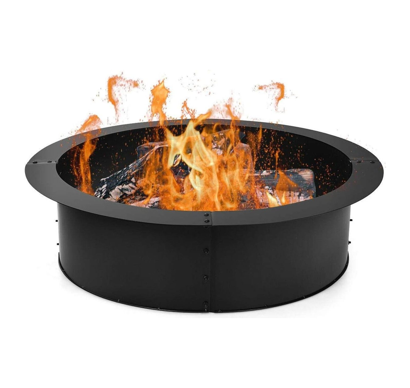 Bilot 30-Inch Heavy Duty Steel Firepit Rim Liner, Outdoor or In-Ground ...