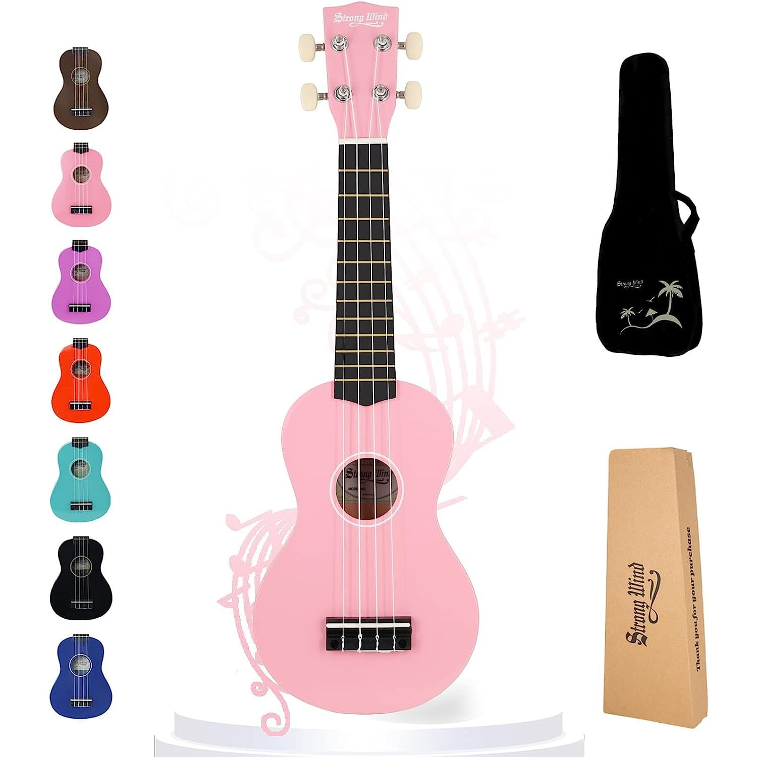 Bilot Soprano Ukulele, 21 Inch Ukeleles for Beginners, 4 - Strings ...