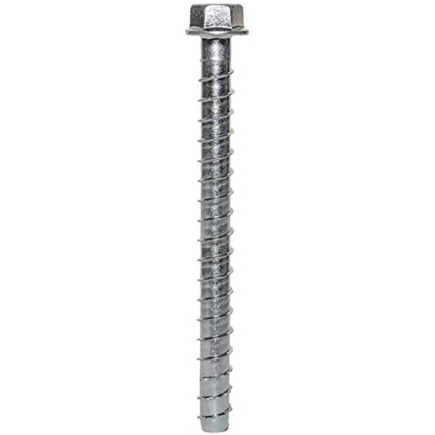 Bilot TB62600H Titen Concrete Screw Anchor (Zinc) 5/8" x 6" 10ct ...