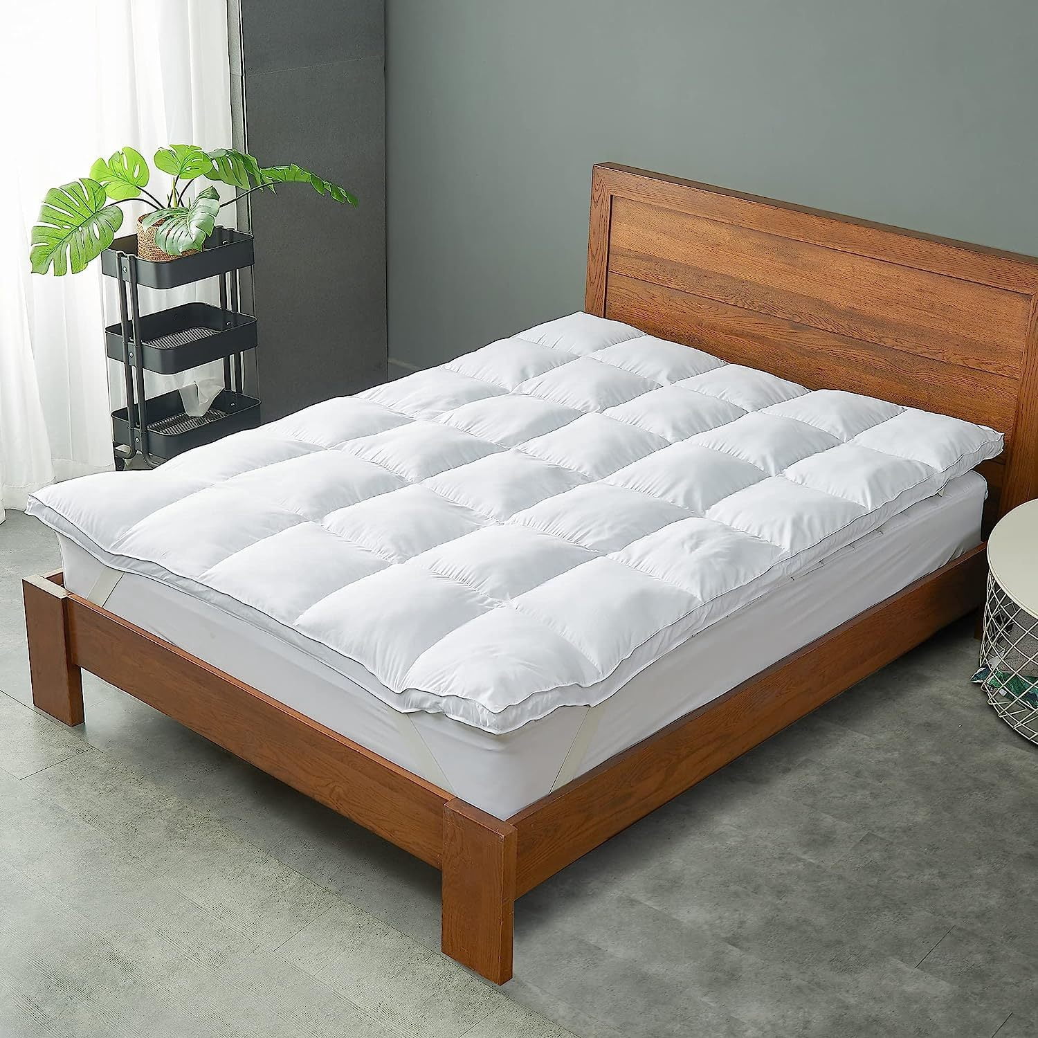 Bilot Thick Mattress Topper - Ultra Luxurious Bed Topper with Stable ...