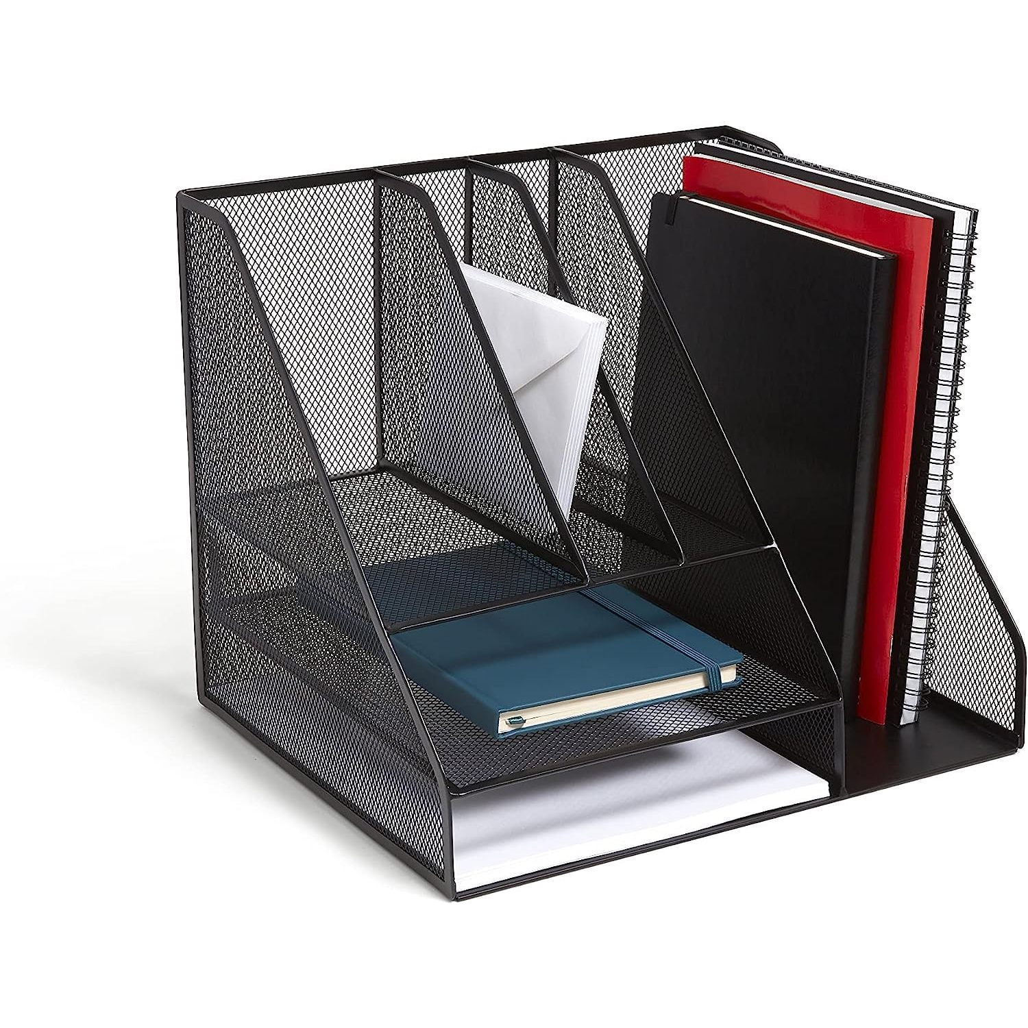 Bilot Tr57533-Cc 8 Compartment Wire Mesh Desk Organizer - Walmart.com